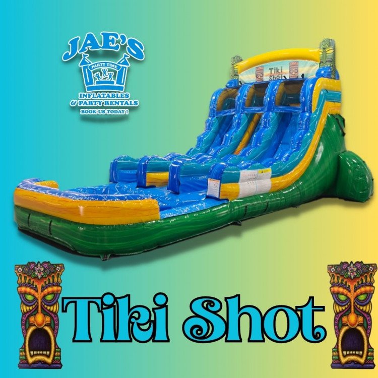 17 ft TIKI SHOT double lane Slide - Jae's Inflatables & Party Rentals ...