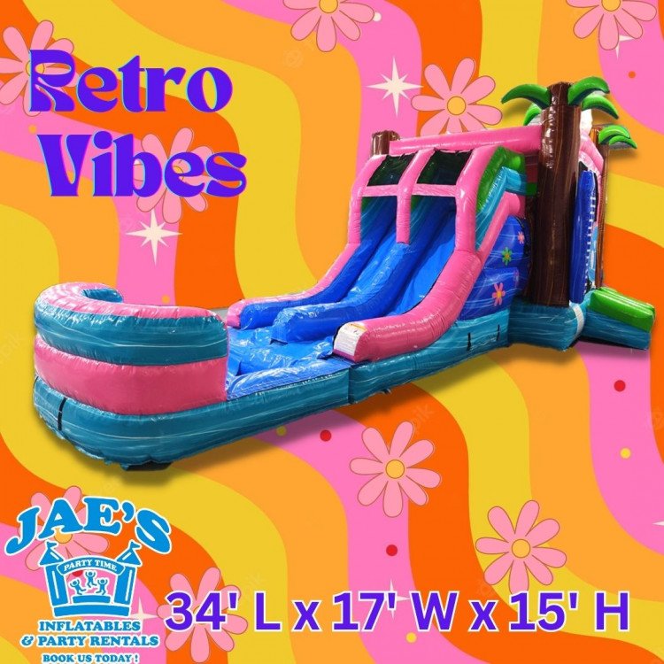 Retro Vibes XL Combo - Jae's Inflatables & Party Rentals LLC Evansville IN