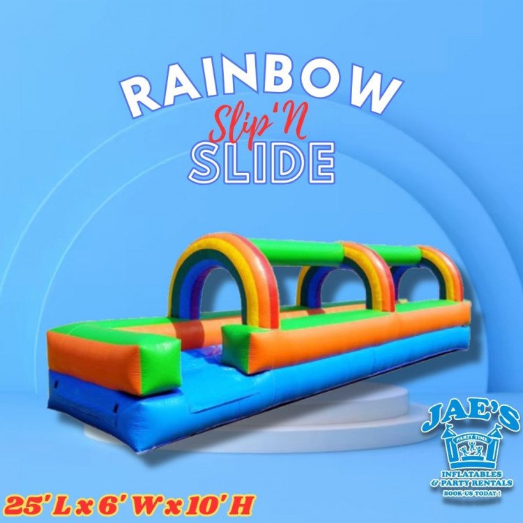 Rainbow Slip and Slide - Jae's Inflatables & Party Rentals LLC ...